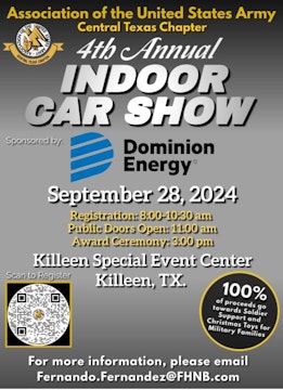 (Sep 28) 4th Annual Indoor Car Show - Killeen, Texas | Events | Garaged ...