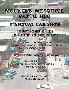 (Oct 12) Mookie's Mesquite Patch BBQ 2nd Annual Car Show - Coolidge ...